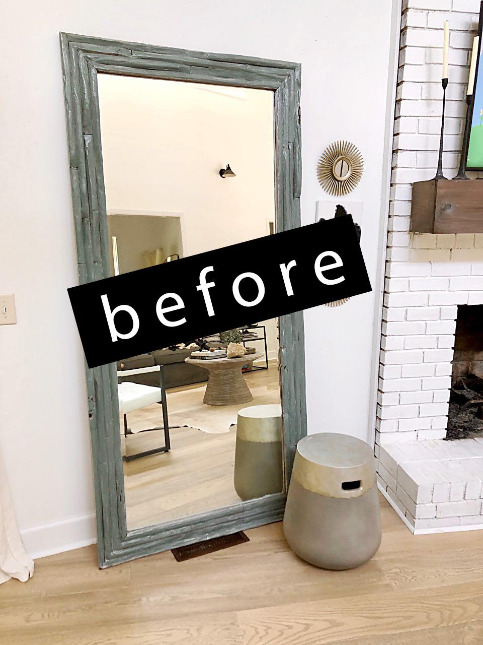 Diy Mirror Frame Makeover Diy Framed Mirror Search For Reclaimed