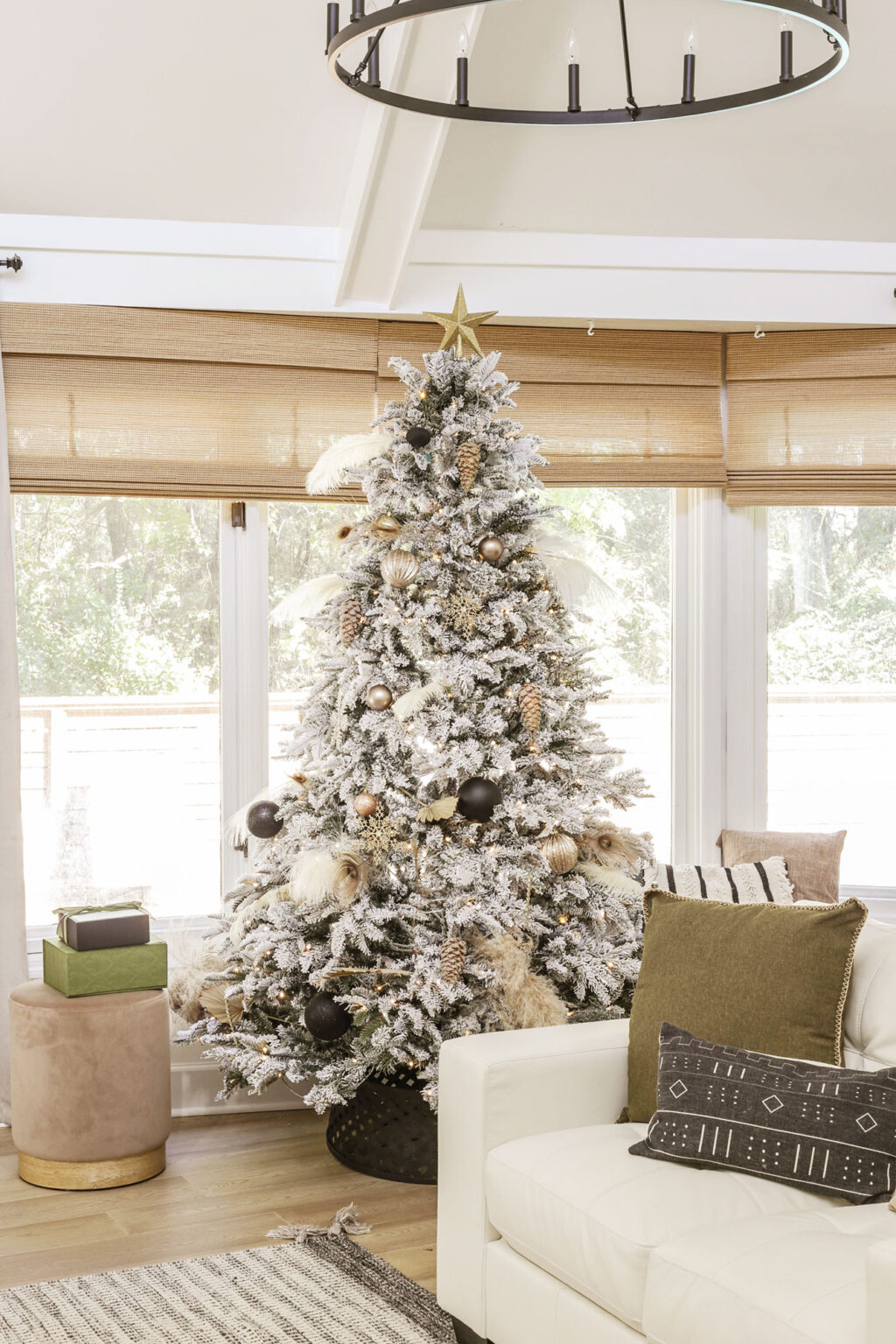 Boho Glam Meets Organic Modern Christmas Tree - How to Get the Look