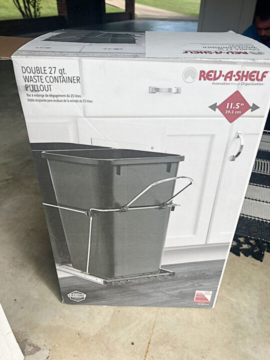 How to Build a Trash Can Cabinet with Pull Out Drawer - The Easy way