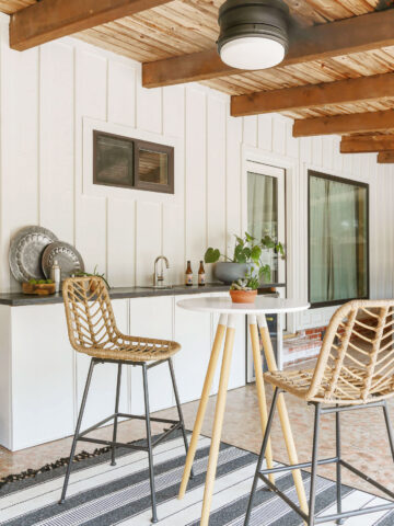 How To Build a DIY Outdoor Kitchen With Wood Frame