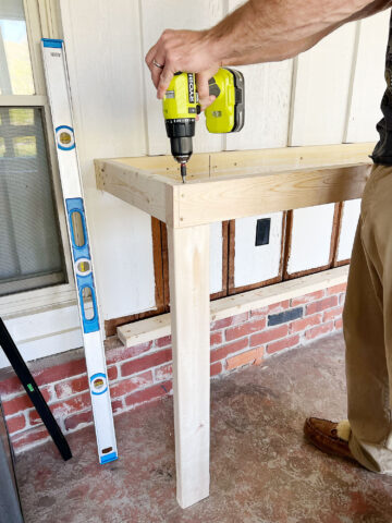 How To Build a DIY Outdoor Kitchen With Wood Frame