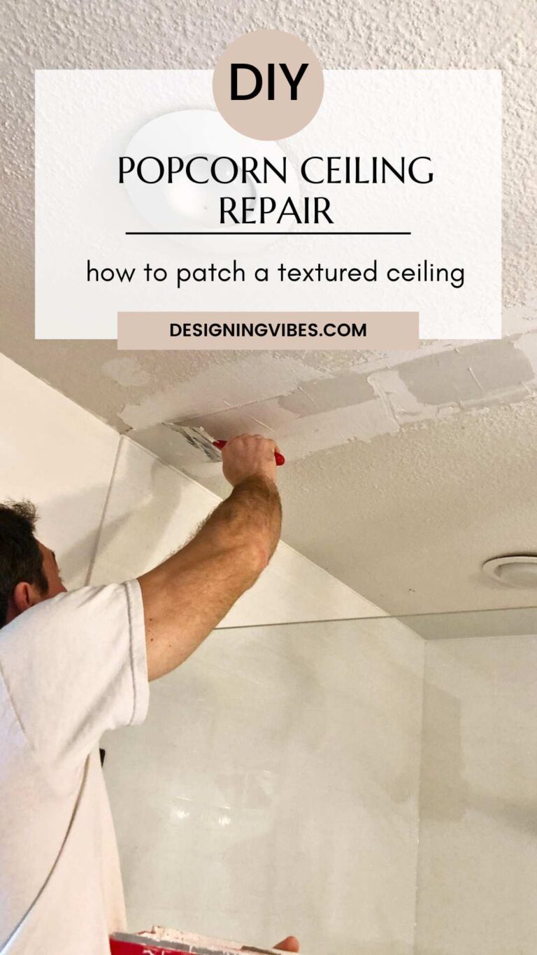 The Easiest Way to Patch a Textured Popcorn Ceiling