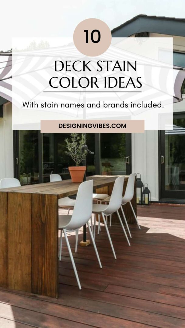 10 Stylish Deck Stain Color Ideas and How to Use Them