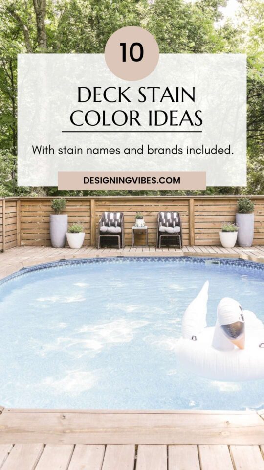 10 Stylish Deck Stain Color Ideas and How to Use Them