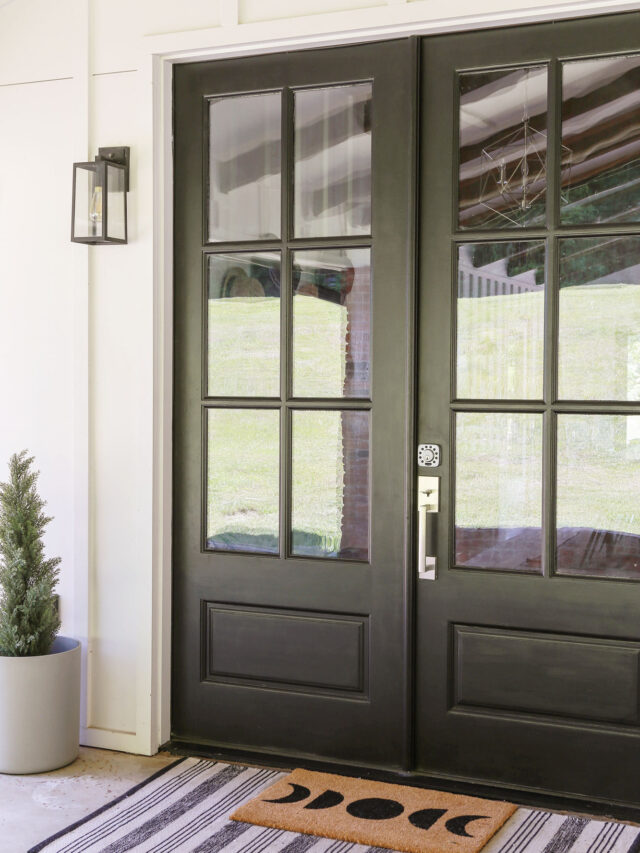 Easy DIY Painted Front Door Tutorial: No Removal Required!
