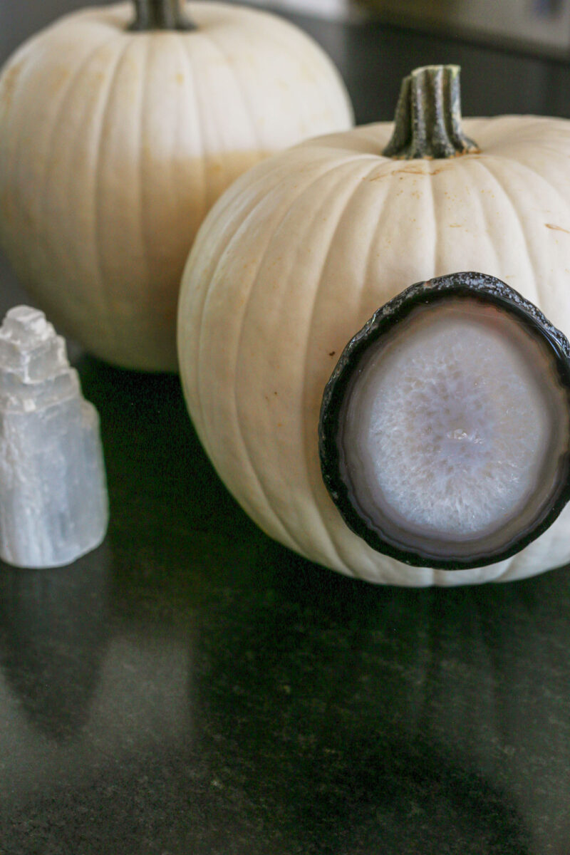 Easy DIY Boho Pumpkin Luminary Made from Crystals