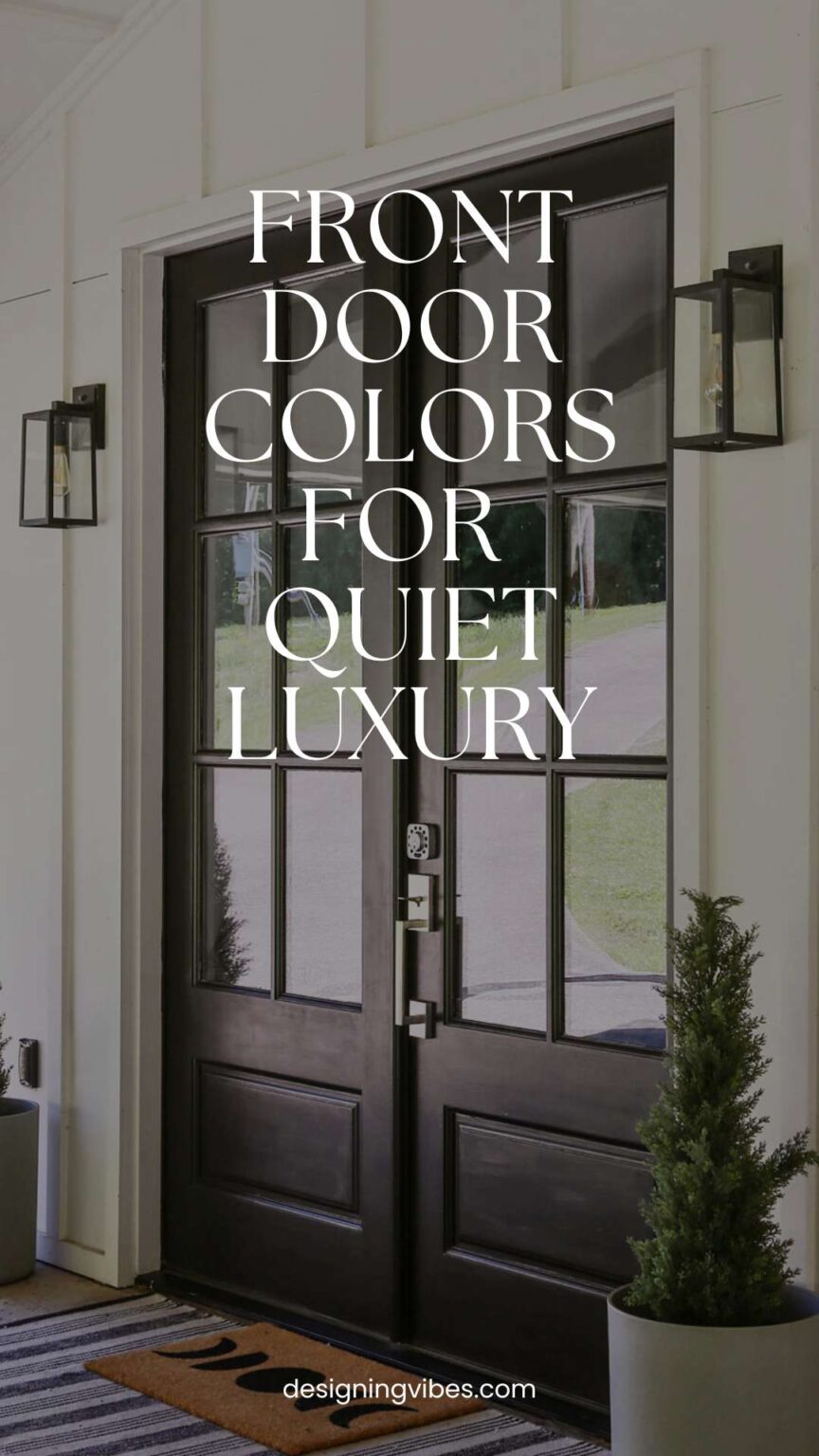 Grounded Luxe: Front Door Color Ideas That Feel Calm and High-End